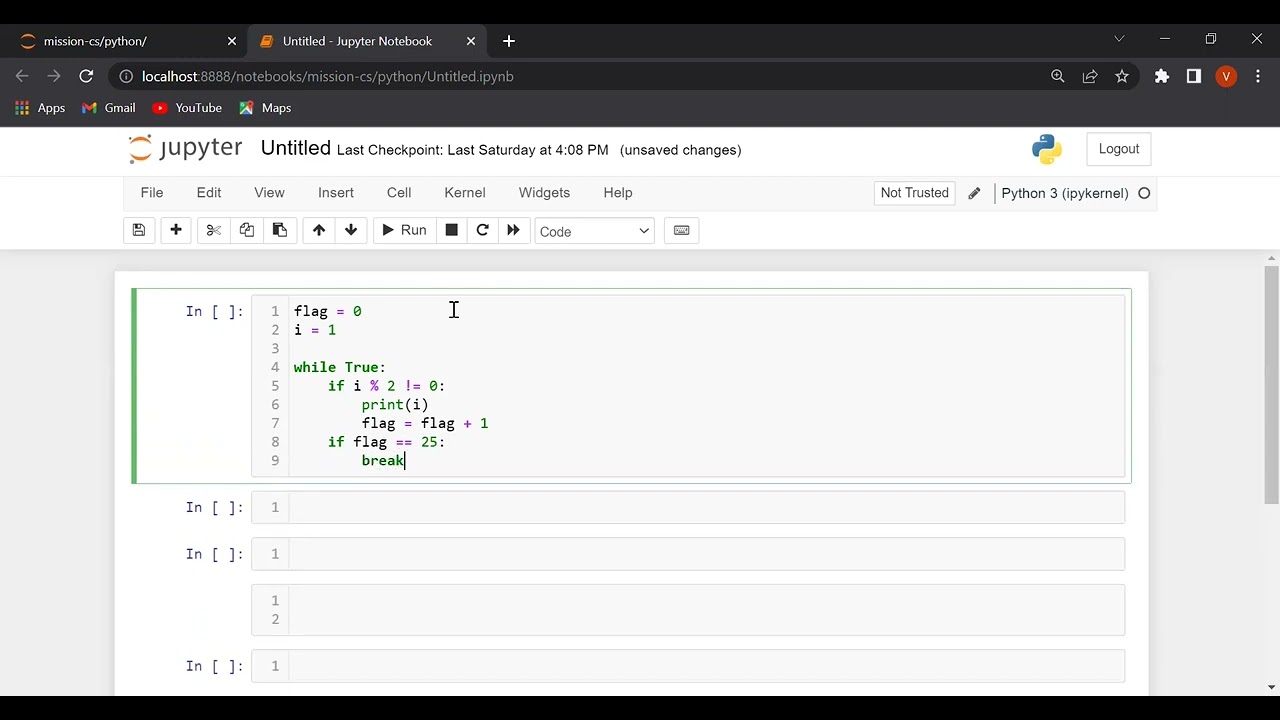 Python Program To Print First 25 Odd Numbers YouTube