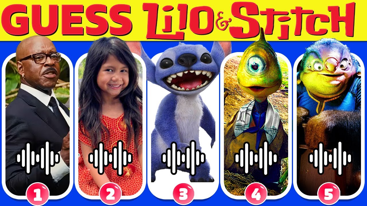 Guess Lilo & Stitch 2025 Movie Characters by Their Voice | New Lilo ...