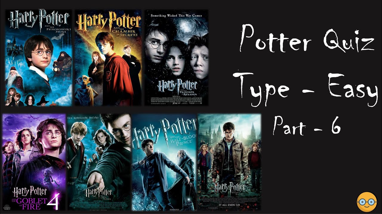 Harry Potter Quiz - 20 Questions - Type Easy - Part 6. #harrypotterquiz ...