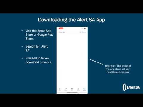 Alert SA App - Getting Started Instructional Video - YouTube