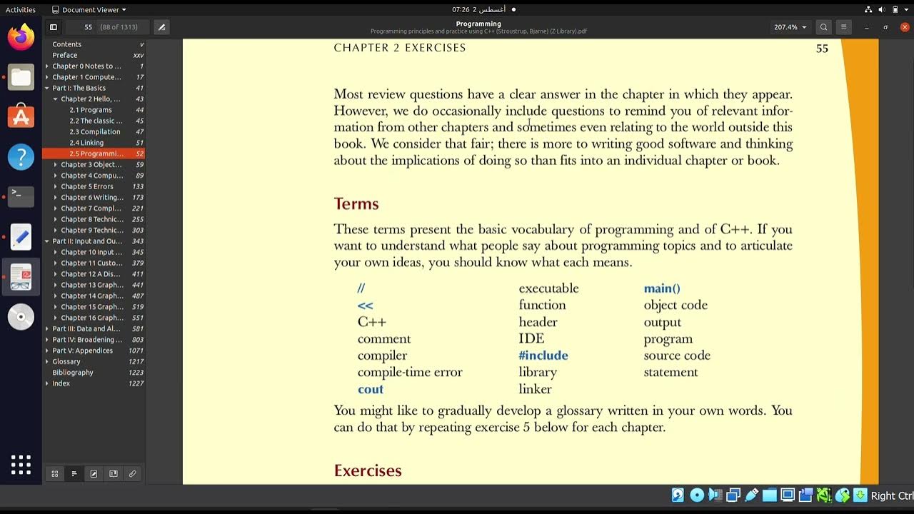 Programming principles and practice using C++ باقي الفصل الثاني - YouTube