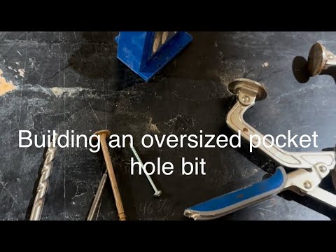 Building an oversized pocket hole bit - YouTube