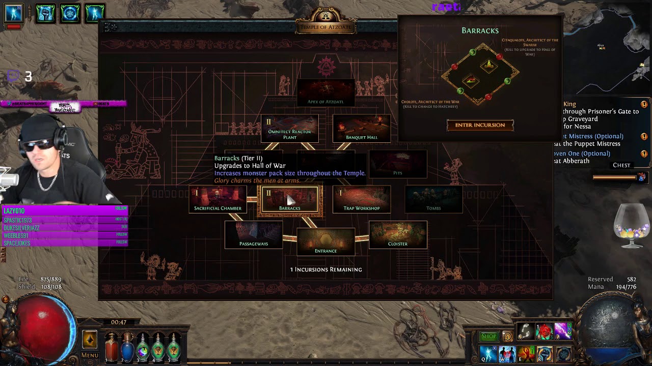 How the Temple works in the Incursion League - Path of Exile - YouTube