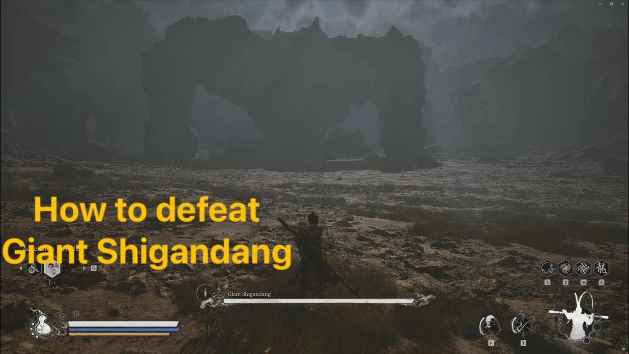 Black Myth Wukong: How to defeat Giant Shigandang, chapter 6 - YouTube