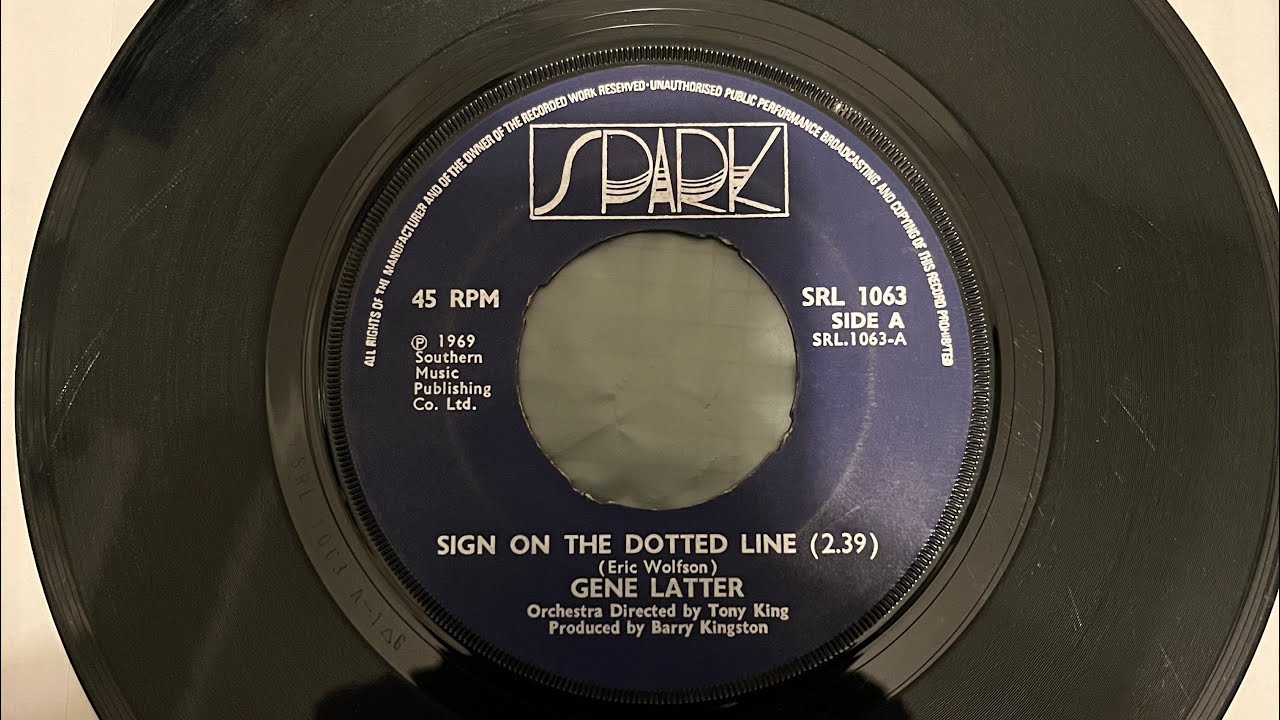 Gene Latter ‎– Sign On The Dotted Line - YouTube