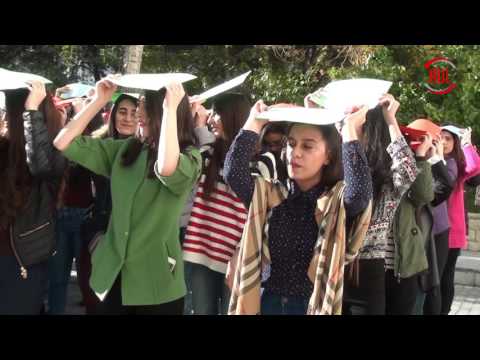 ADU tələbələri 9 noyabr Dövlət Bayrağı gününə həsr olunmuş flaşmob keçirdi