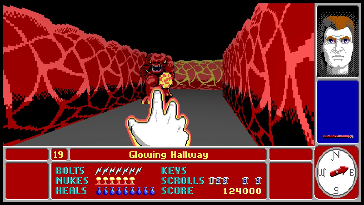 Catacomb 3-D in 4K with CatacombGL - predecessor to Wolfenstein 3D ...