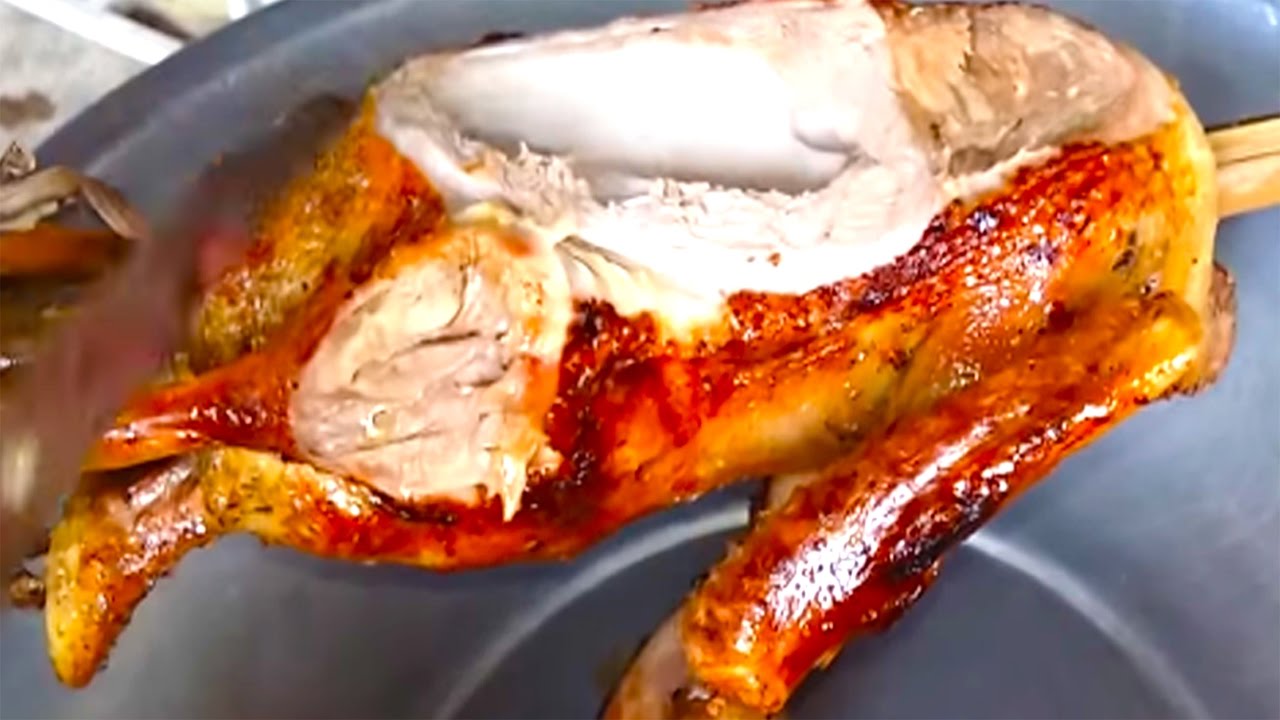 How To Eat Grilled Ducks - Yummy Grilled Ducks In My Village ...