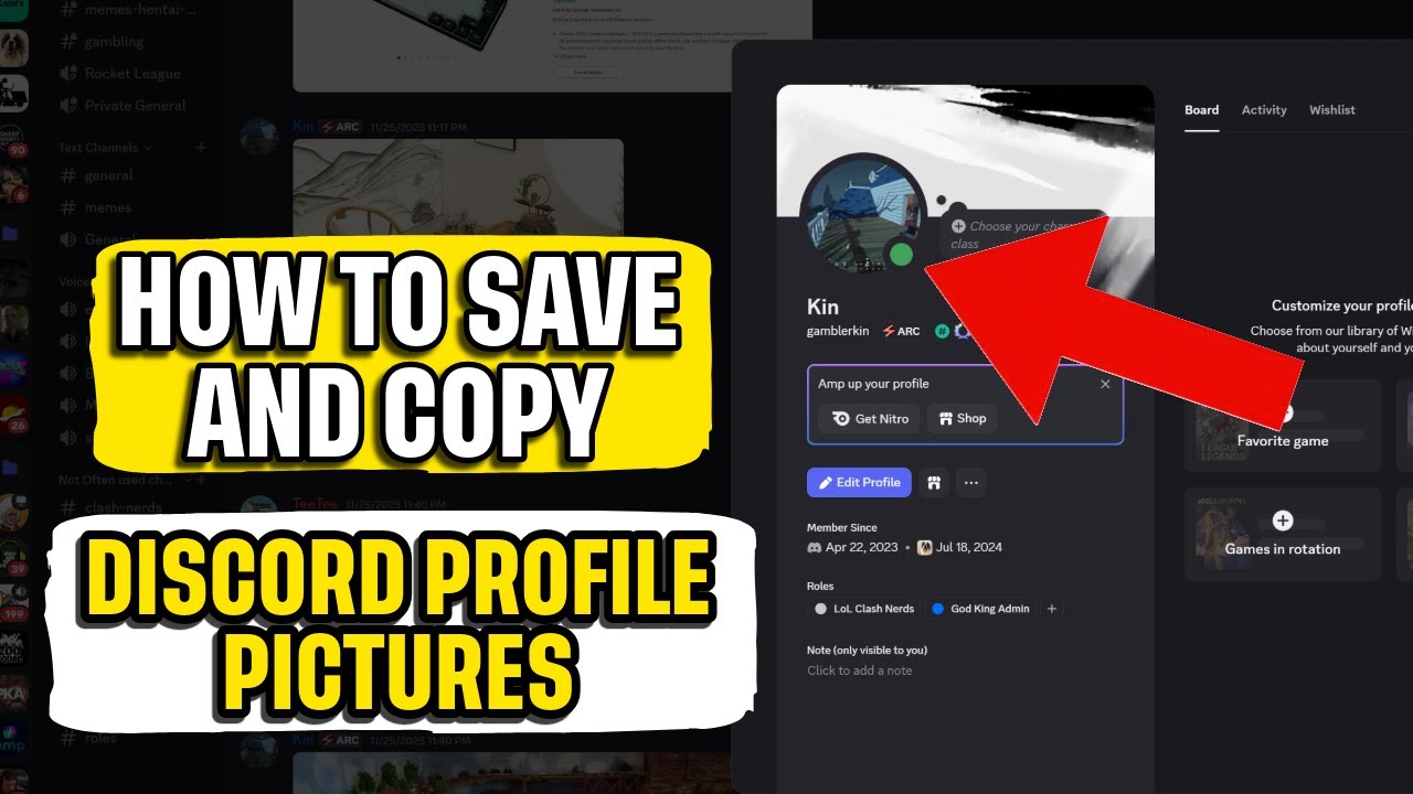 How to Save and Copy Discord Profile Pictures Quick Guide - YouTube