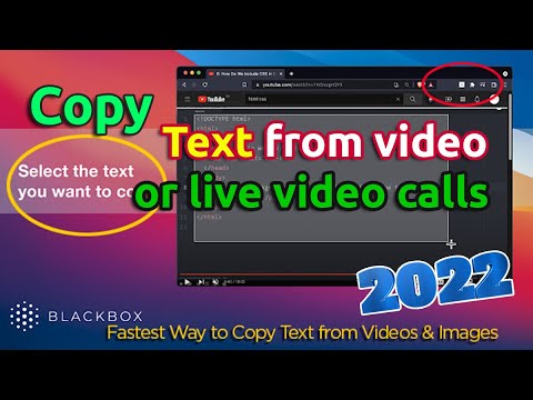 Blackbox - Select.Copy.Paste & Search text from Video Online - YouTube