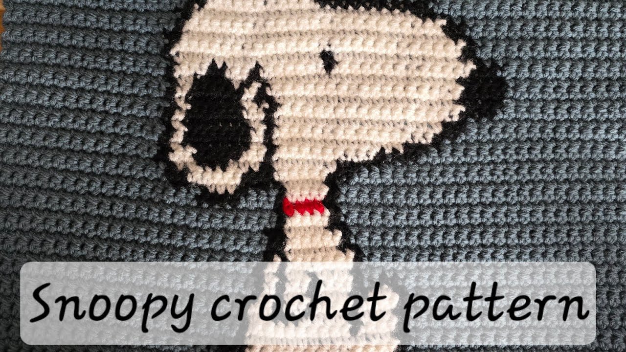 snoopy crochet/part 1/How to crochet alpha pattern? - YouTube