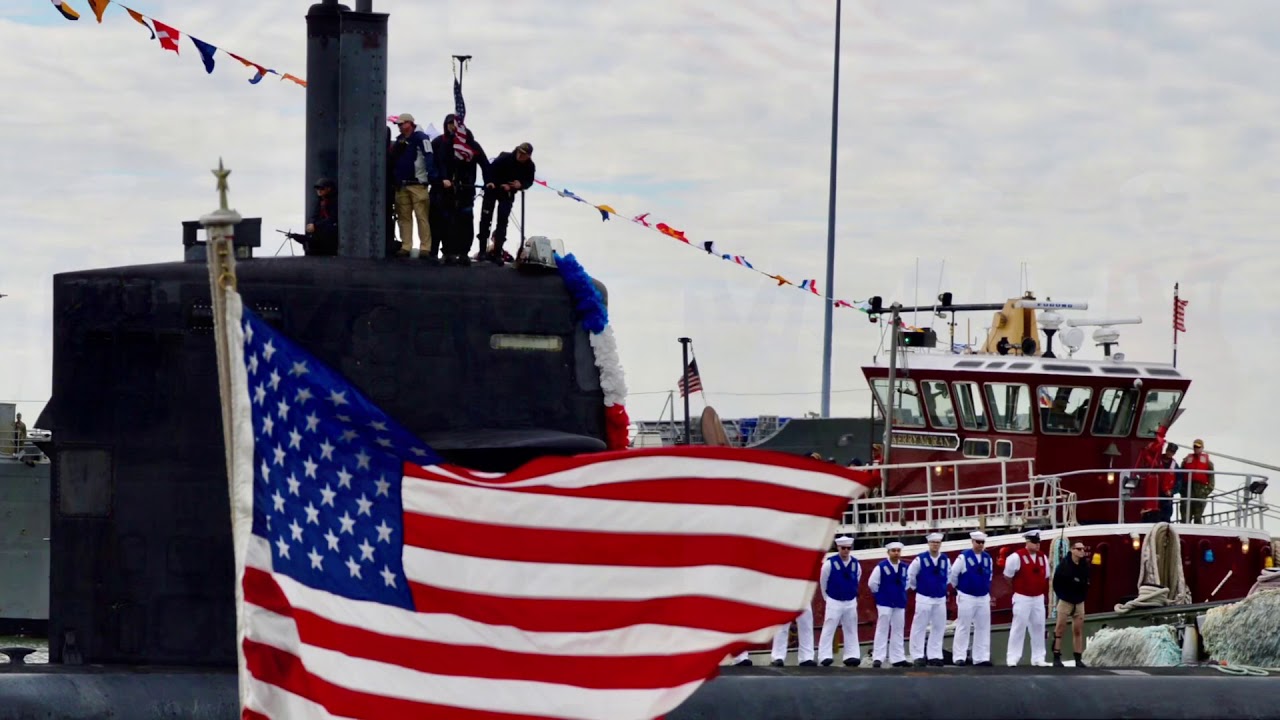 USS Newport News (SSN 750) Homecoming 2018 - YouTube
