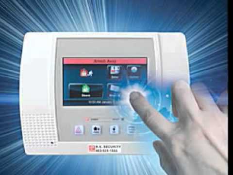 Honeywell Ademco L5000PK Lynx Touch Wireless Alarm Kit - YouTube