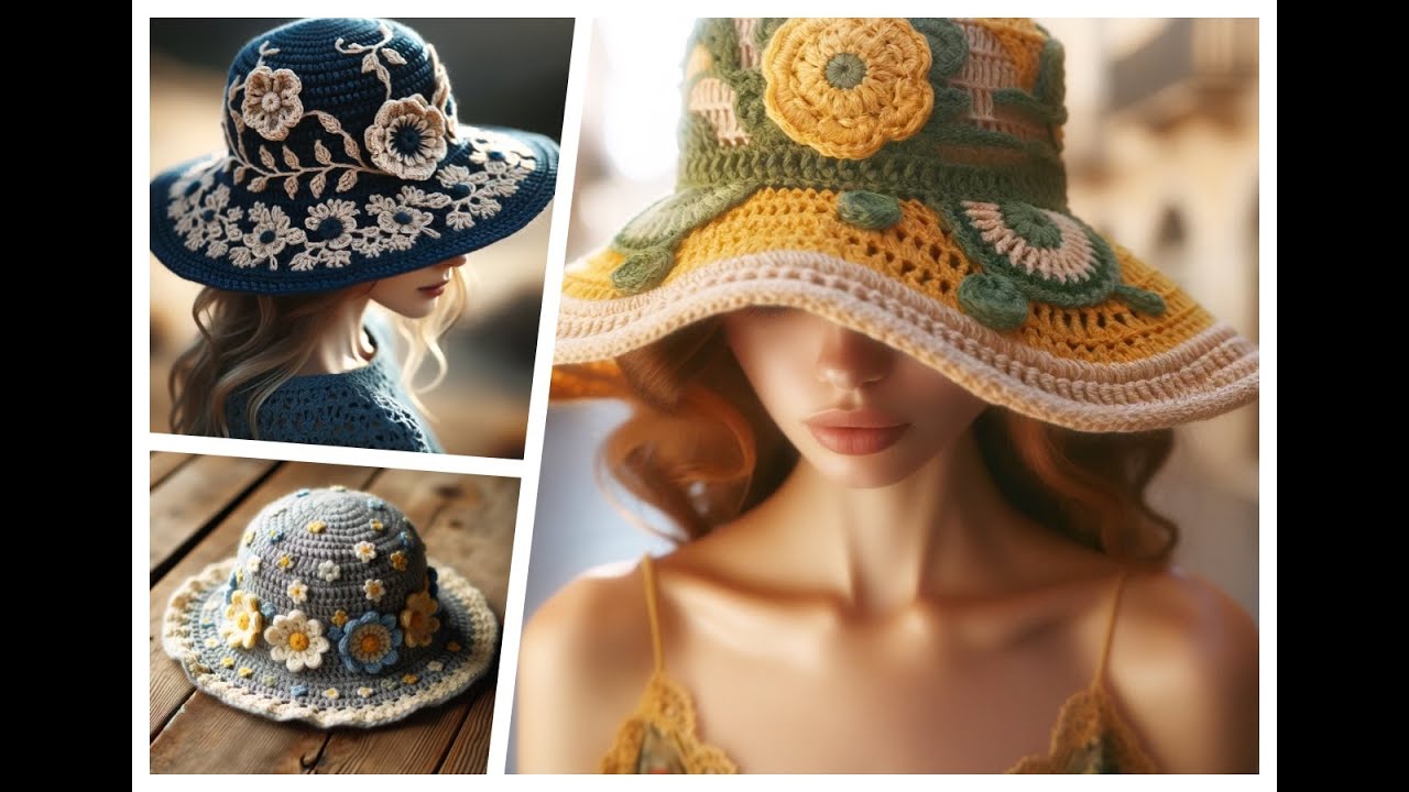 Yarn Knitted Sun Hat Design (Share Ideas)#knitted #crochet #design # ...