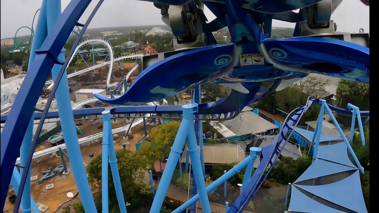 Manta AWESOME Flying Roller Coaster 4K POV! | SeaWorld Orlando Florida ...