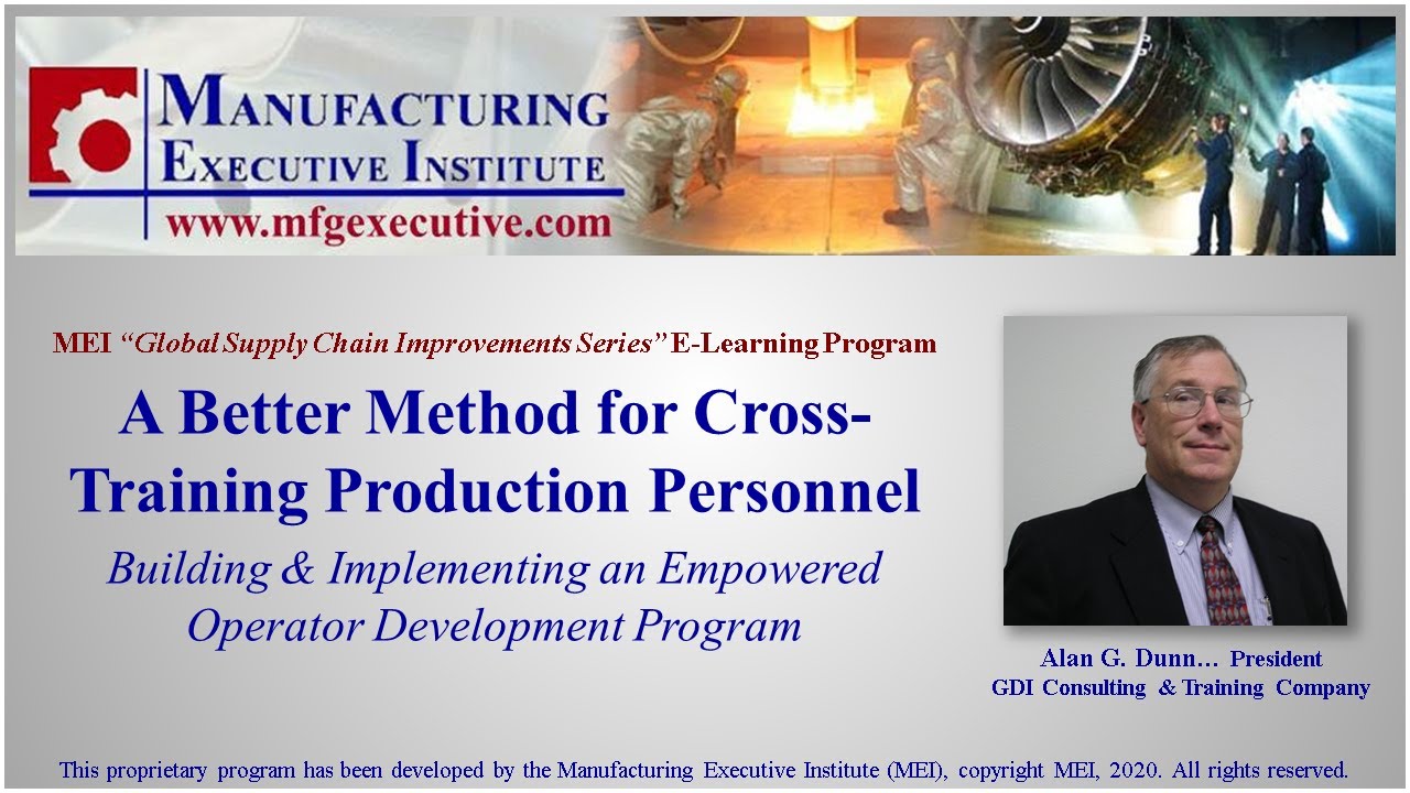 A Better Method for Cross-Training Production Personnel - YouTube