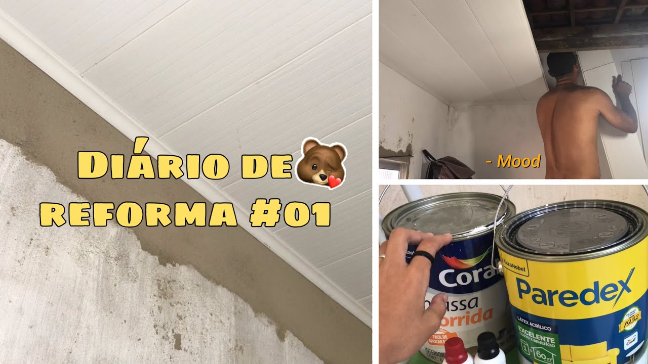 DIÁRIO DE REFORMA DO MEU QUARTO - COLOCANDO PVC, DECIDINDO A COR DO ...