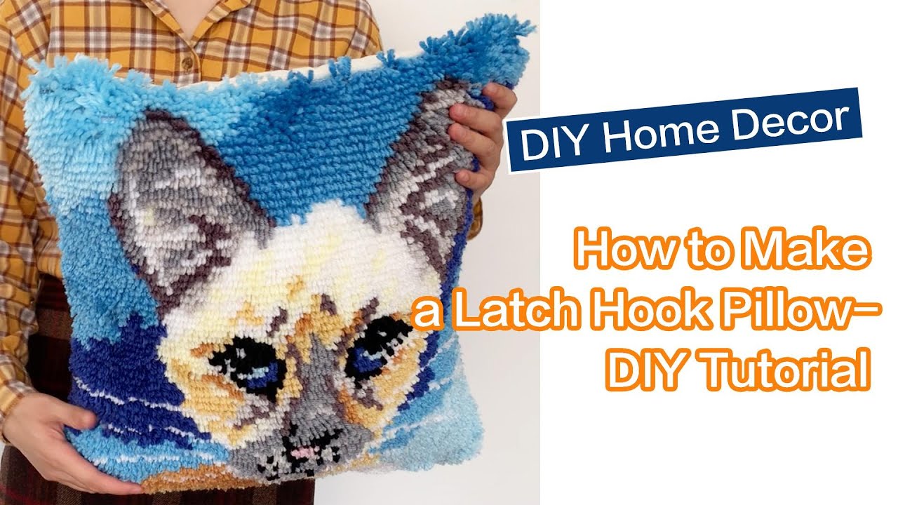 How I Made My Dream Latch Hook Pillow - DIY Crafts with Me#latchhooking ...