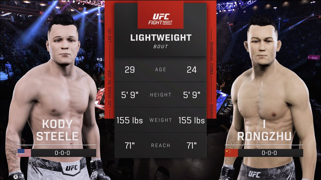 UFC 312: Steele vs Rongzhu (UFC 5 Simulation) - YouTube
