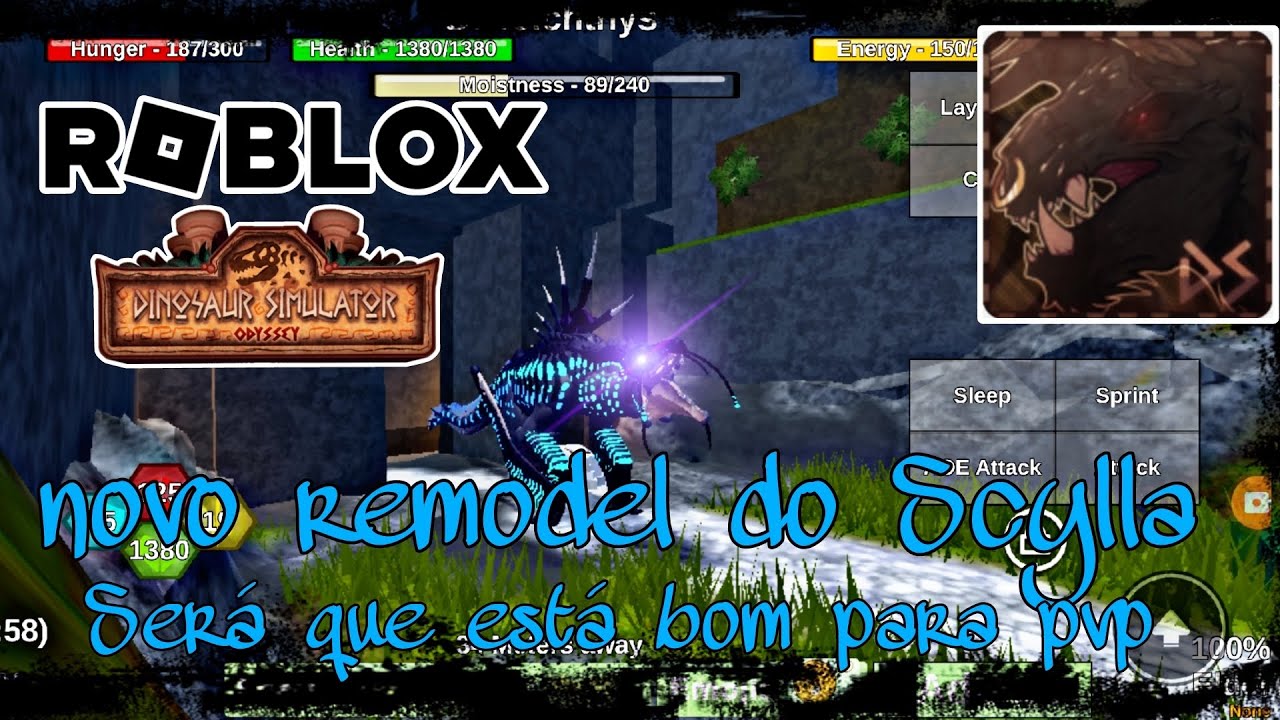 Dinosaur simuletor Roblox showcasing do novo scylla (Gelioichthys ...