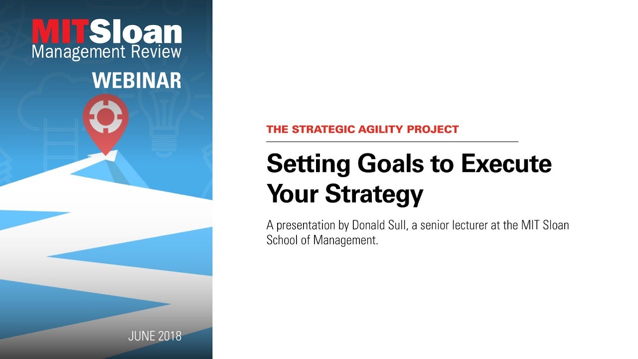 Setting Goals to Execute Your Strategy - YouTube