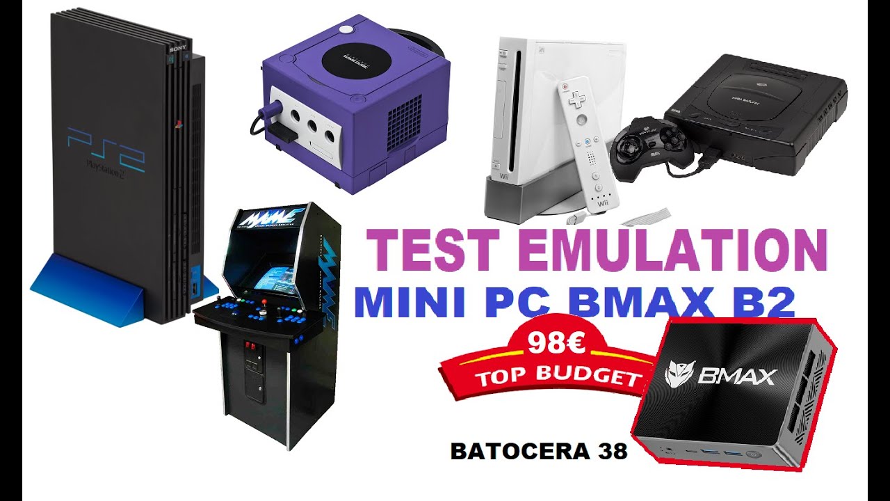 TEST EMULATION MINI PC BMAX B2 à 98€ BATOCERA 38 - YouTube