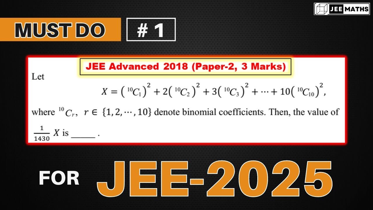 Must Do Question before JEE-2025 | Can you solve this JEE Advance ...