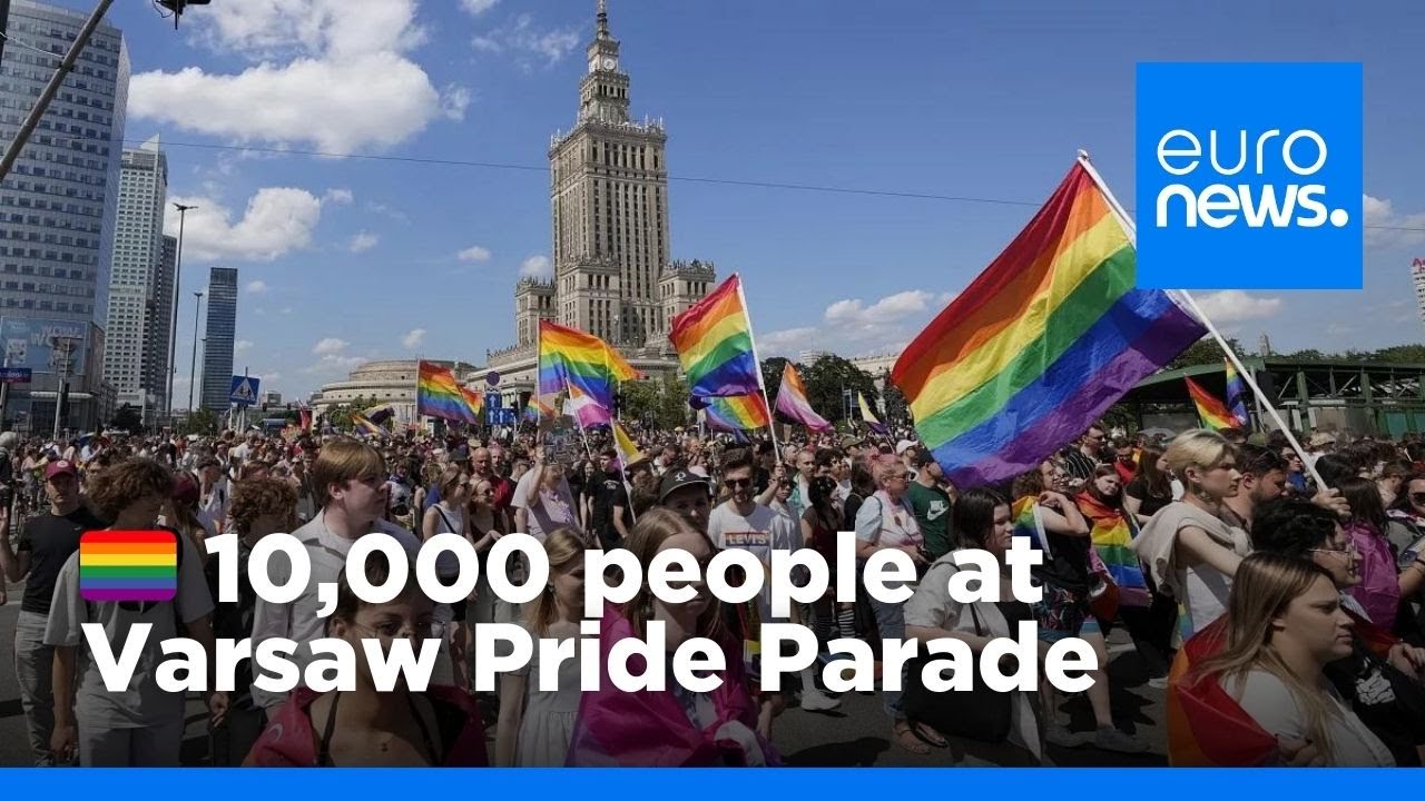 Over 10,000 Poles participate in Pride parade in Warsaw | euronews 🇬🇧 ...