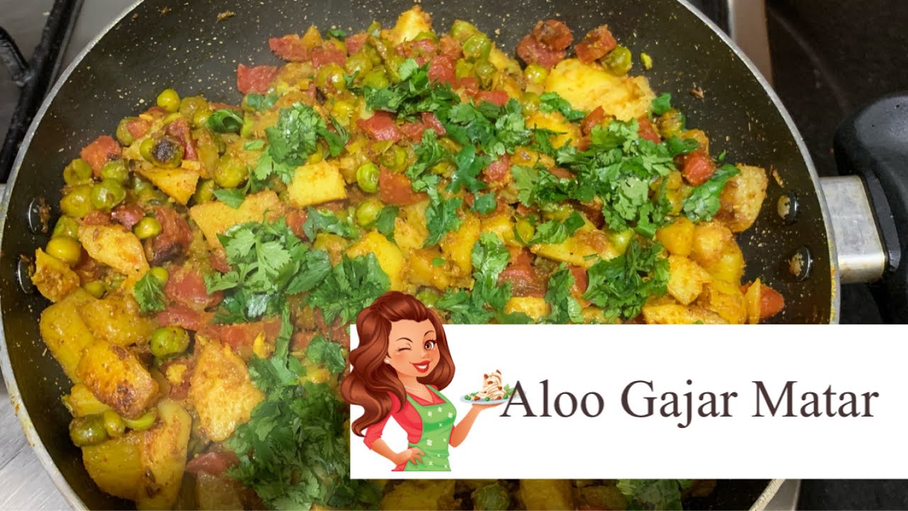 Aloo Gajar Matar Recipe| सर्दियों ki स्पेशल aloo gajar matar| Winter ...