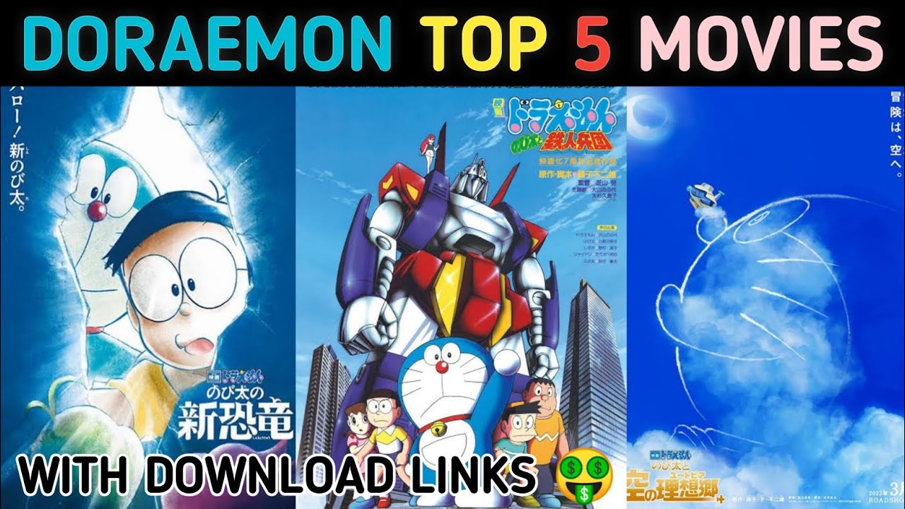 Doraemon Top 5 Movies With Download Links 🤑 | Doraemon 5 Best Movies ...