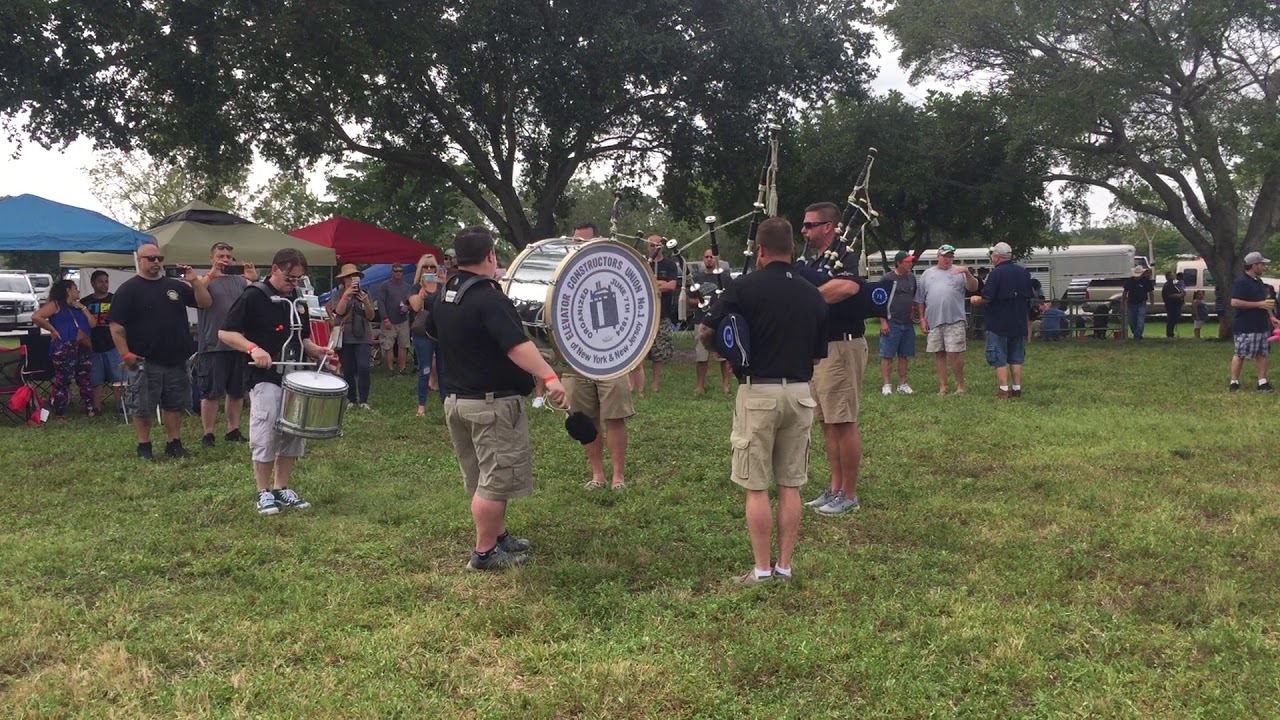 IUEC Local 1 "Pipes & Drums" at Local 71's Annual Picnic, Miami - YouTube