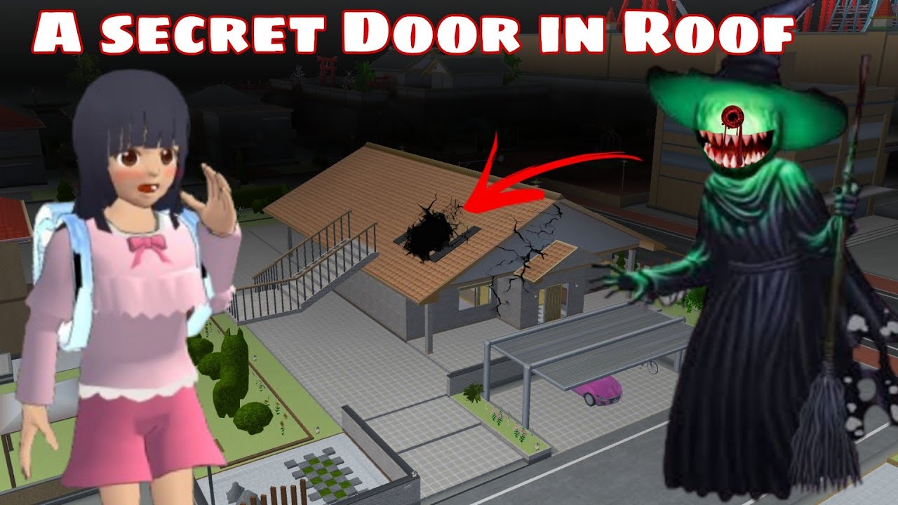 A secret door in Mio House🏠 😱 || witch zombie haunted on Mio House ...