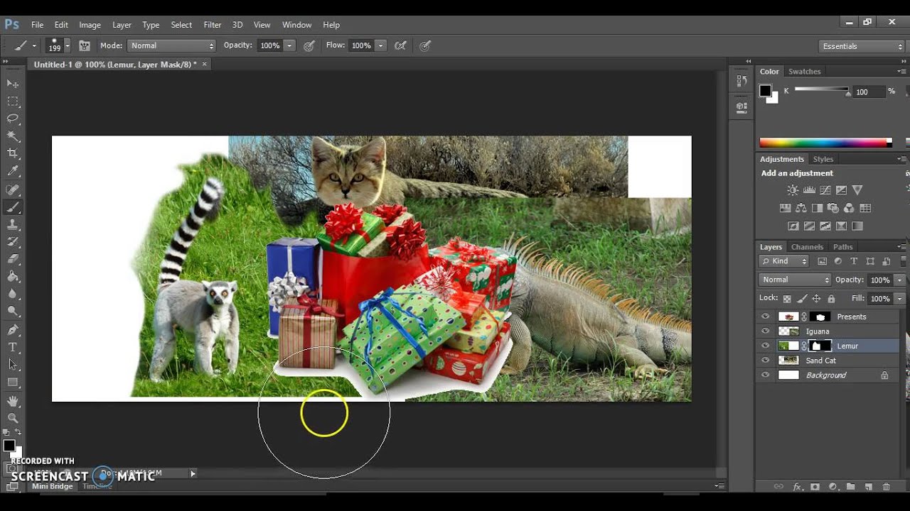 16 Photoshop Cutting out with layer masks - YouTube