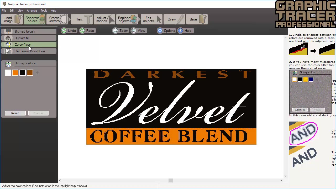 How to Separate Colors using Graphic Tracer - YouTube