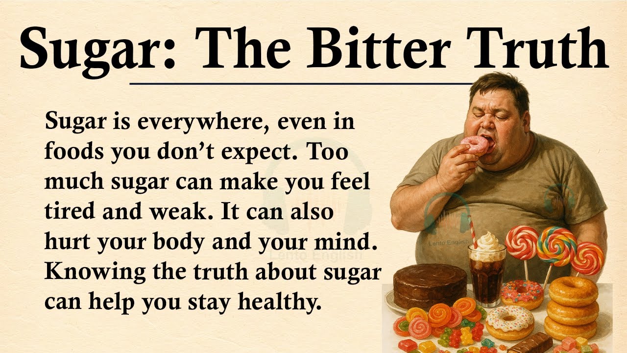 Sugar: THE BITTER TRUTH || 🧠🍫Learn English Through Story Level 3 ...