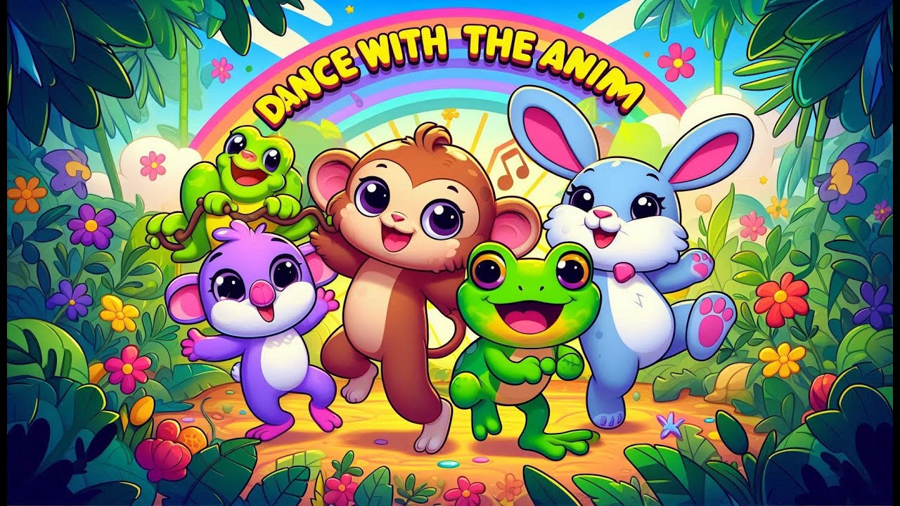 Animal Dance Party | Sing and Move with Animals | RhymeWorld Nursery ...