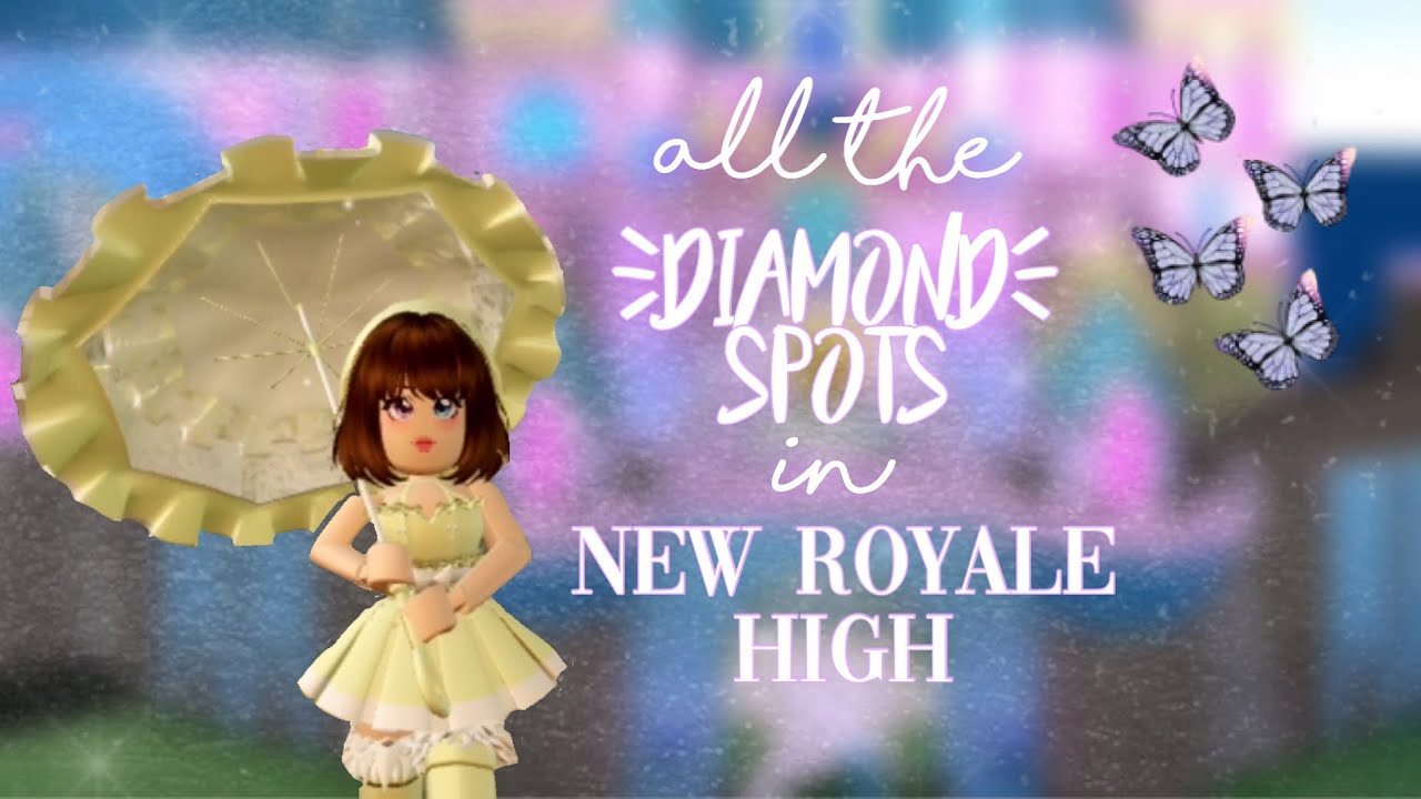 ALL THE DIAMOND SPOTS IN NEW ROYALE HIGH REALM | ROBLOX ROYALE HIGH ...