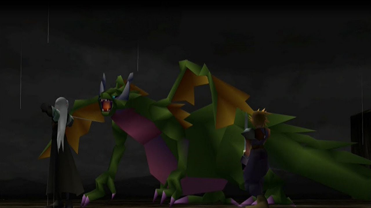 Final Fantasy VII (PS4) Cloud And Sephiroth V.s. Dragon HD 720p 60fps ...