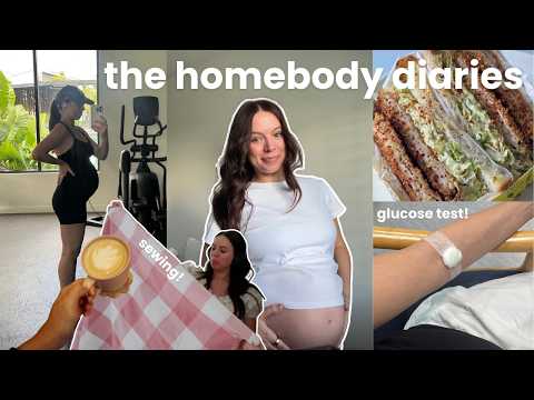 VLOG! 💌 productive days, pregnancy cravings, sewing, glucose test, grocery haul 🧚🏼
