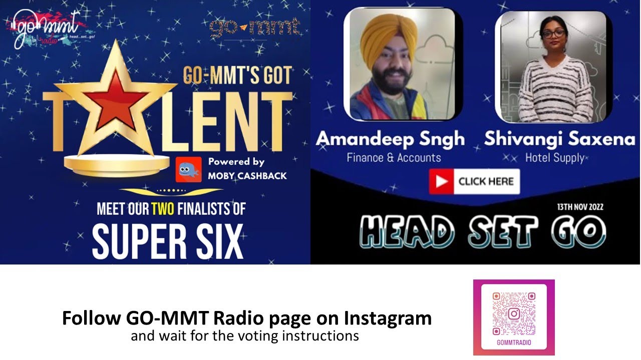 Amandeep & Shivangi go on air with RJ Sonu & perform for GO-MMT'S Got Talent | Tune in Now ...