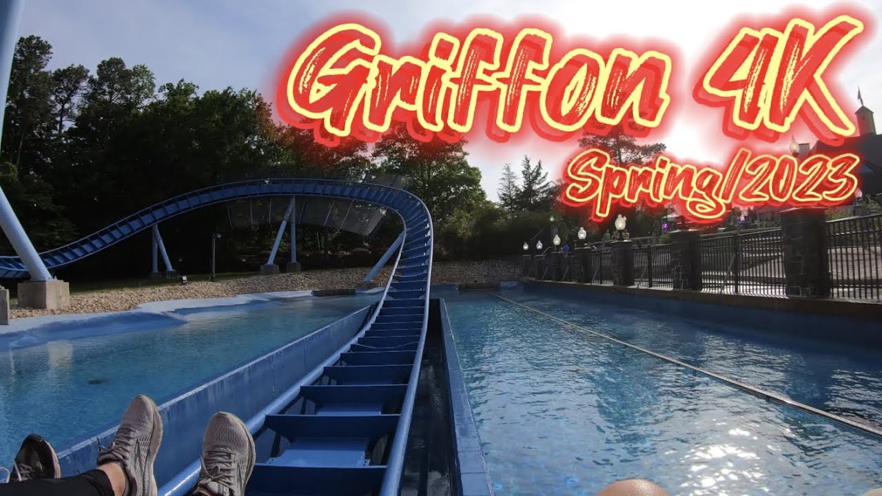 4K Griffon Roller Coaster - Busch Gardens - Williamsburg, VA - Spring ...