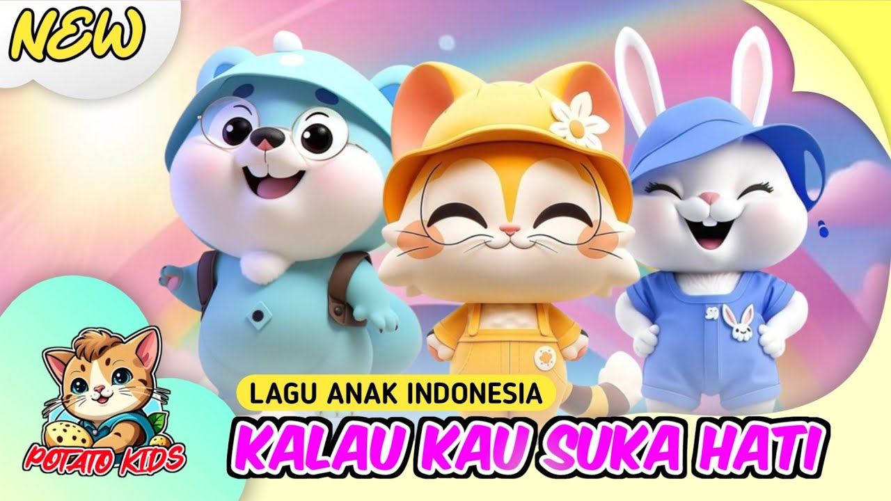 KALAU KAU SUKA HATI LAGU ANAK POPULER 2025 | POTATO KIDS - YouTube