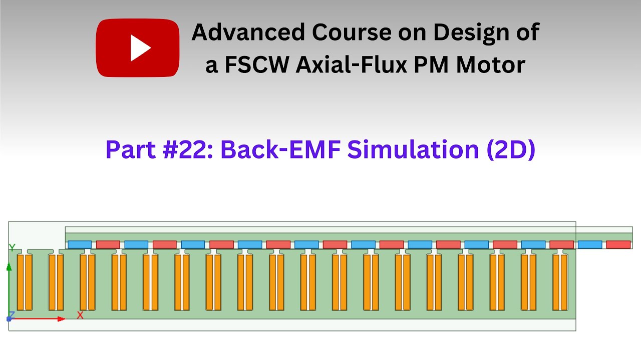 Back-EMF simulation using the 2D equivalent model (Part 22) - YouTube