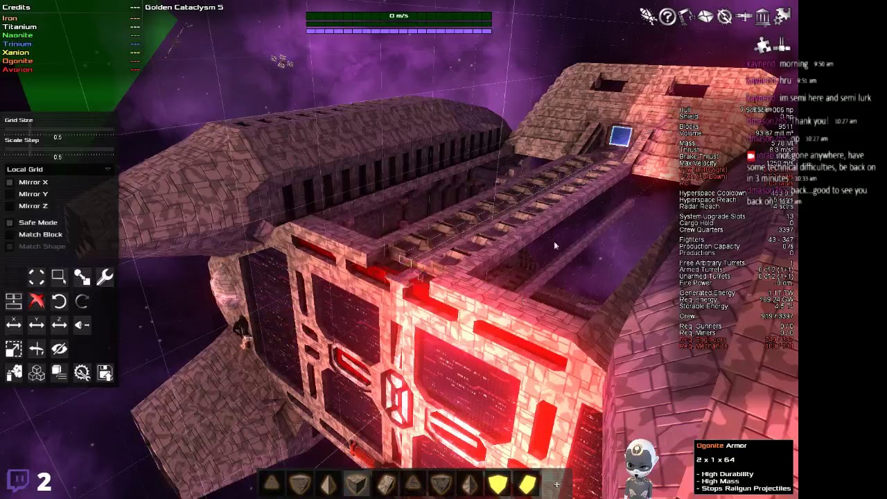Avorion, New Ship Building - Creative - YouTube