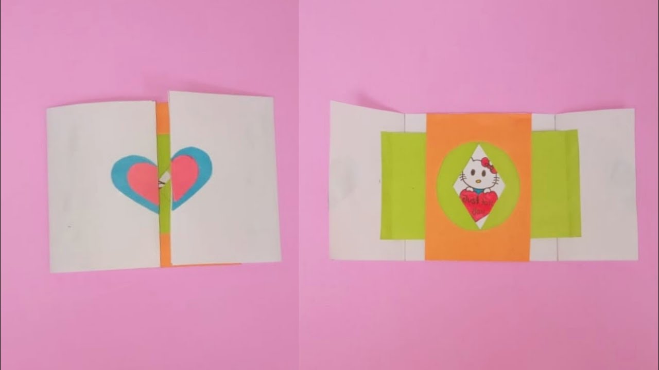 How to make Photo Card | Origami Photo Card | DIY Photo Card | School ...