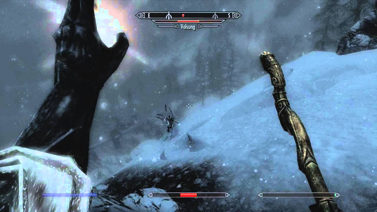 Skyrim: Dragon Priest Volsung Battle - YouTube