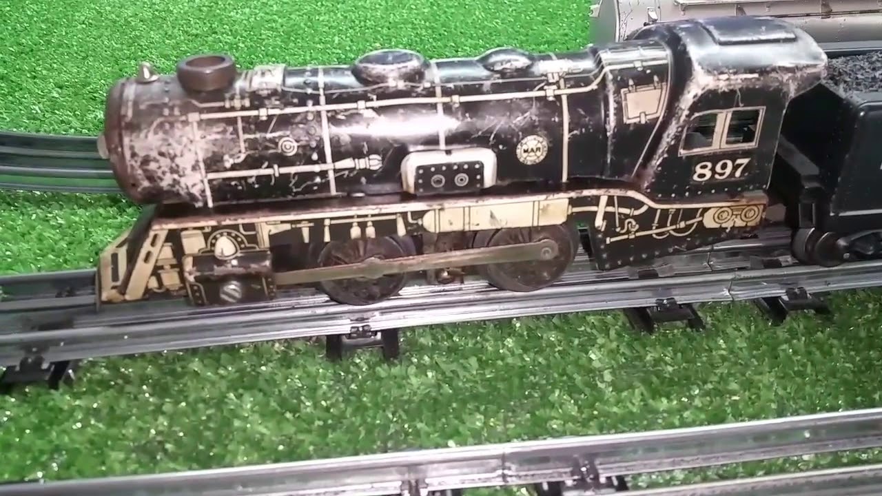 MARX 897 / LITHO ENGINE / 20 MARX CARS / REPLACEMENT REAR WHEEL & AXLE ...