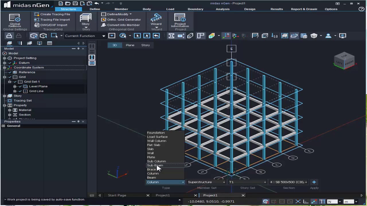 midas nGen : Grid to Member - YouTube