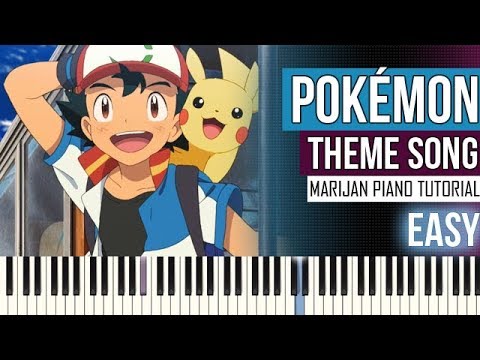 How How To Play: Pokémon - Theme Song | Piano Tutorial EASY - YouTube