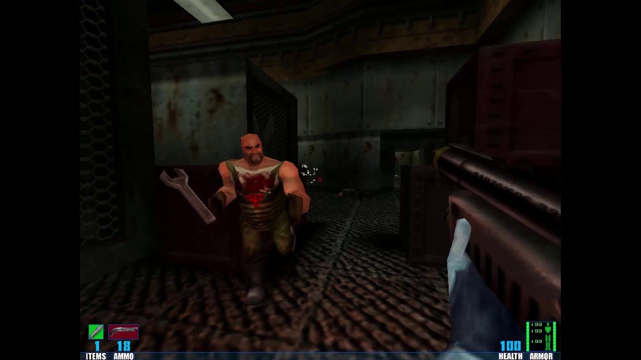 Sin (1998) Walkthrough #18 - Level 18 - Sintek Dilrig (100%) - YouTube